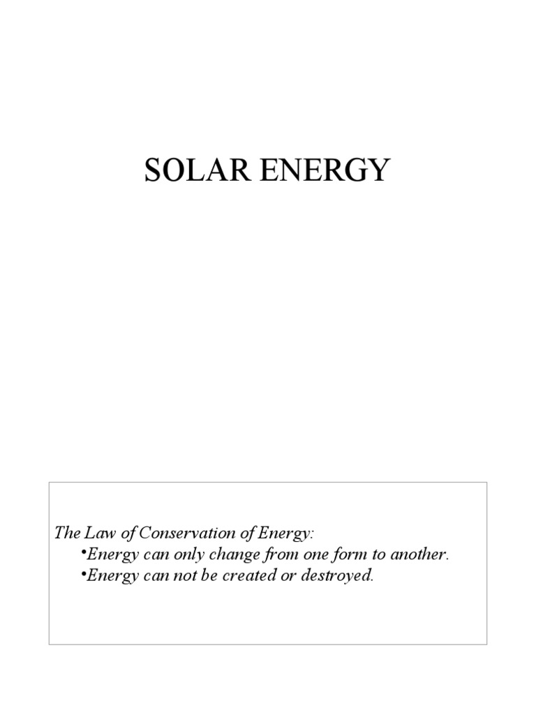 Understanding Solar Energy Basics | PDF