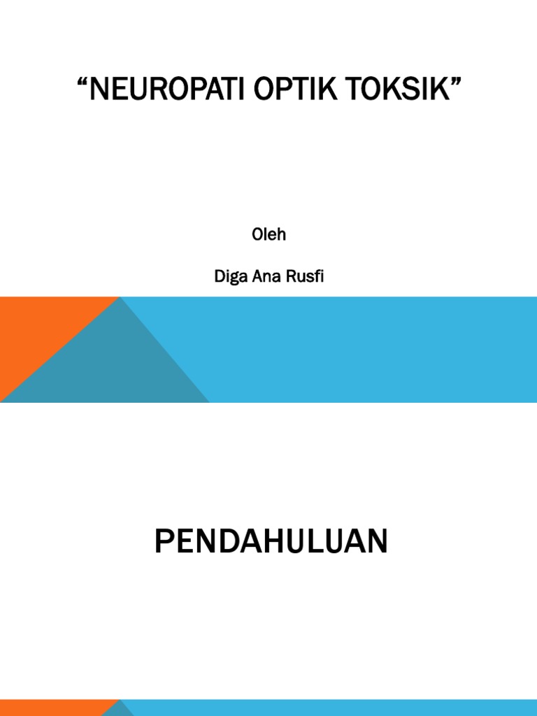 Neuropati Optik Toksik | PDF