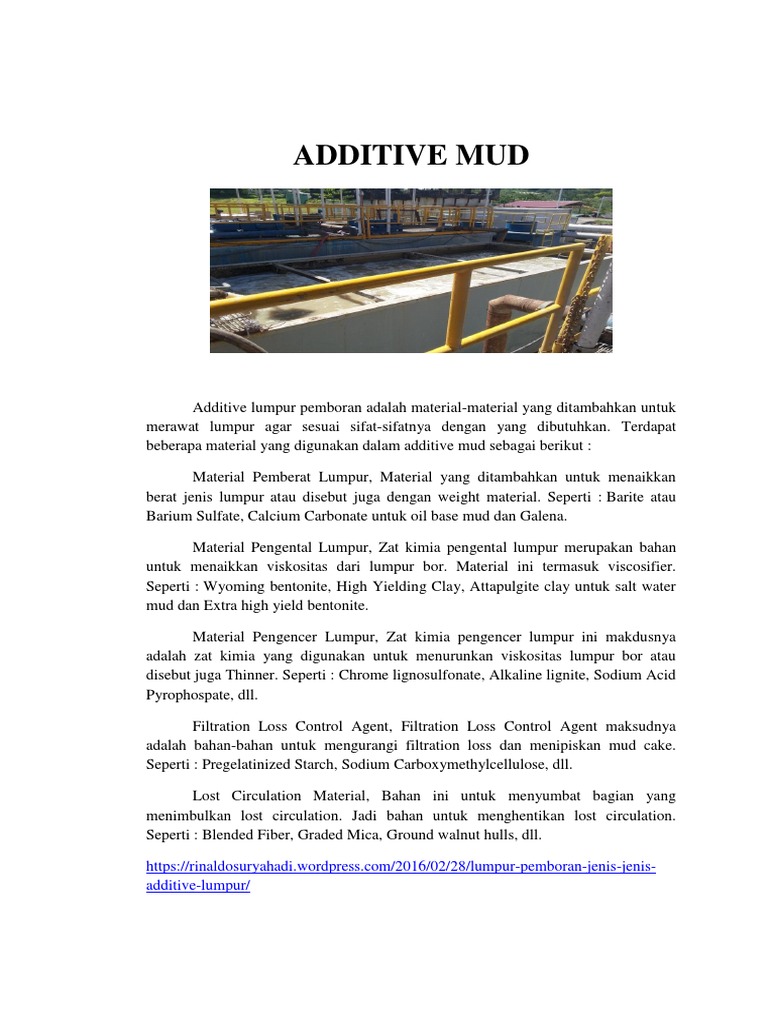 Additive Mud | PDF
