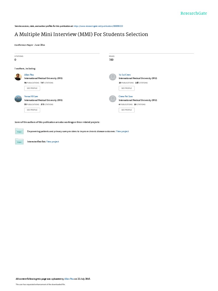 PT Mmi Presentation | PDF | Evaluation Methods | Evaluation