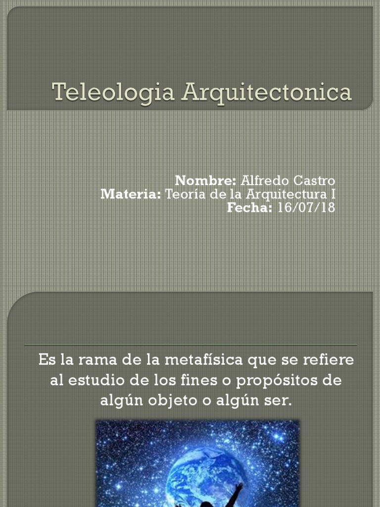 Teleologia Arquitectonica | PDF
