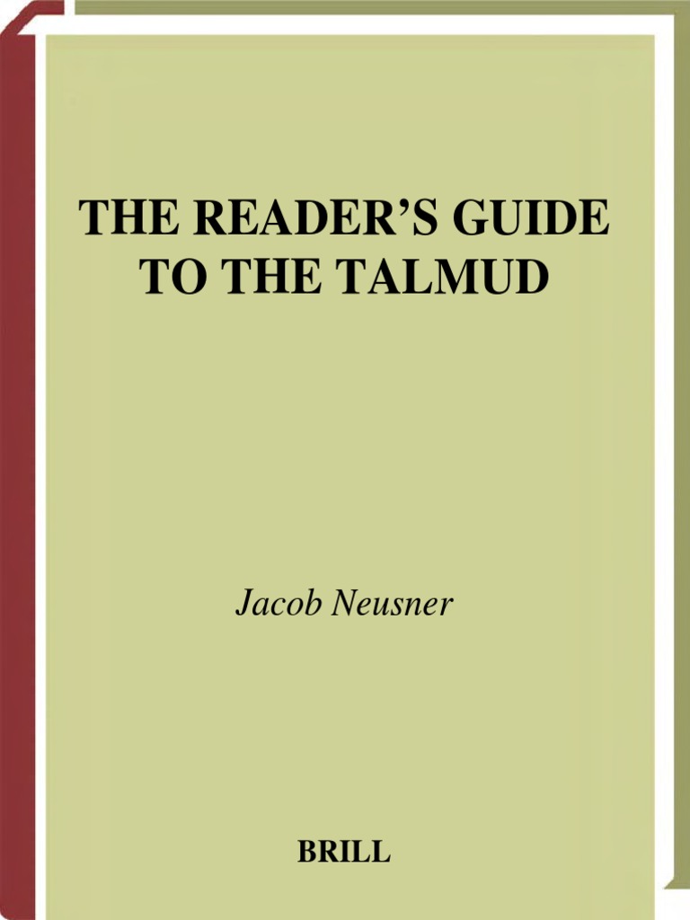 Jacob Neusner, The-reader-s-guide-to-the-Talmud PDF | PDF | Talmud ...