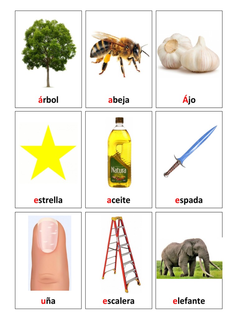 Tarjetas Vocales Imprimir | PDF