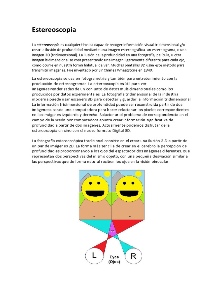 Estereoscopía | PDF | Ligero | Imagen
