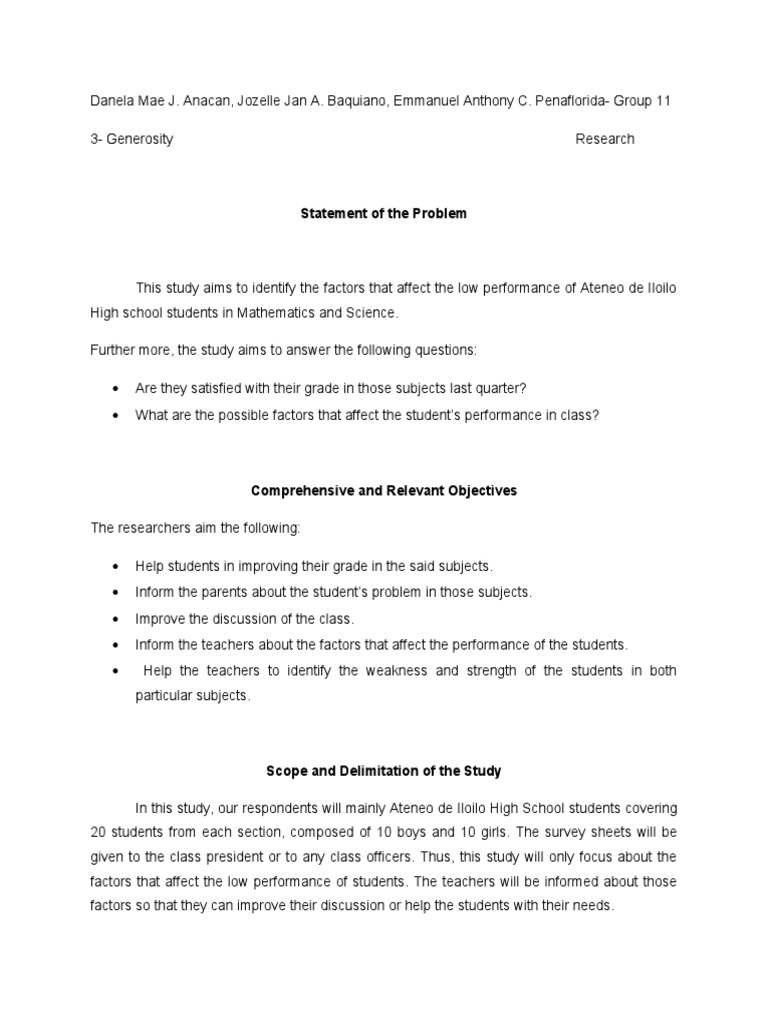 Factors Affecting Student Performance in Math and Science | PDF ...