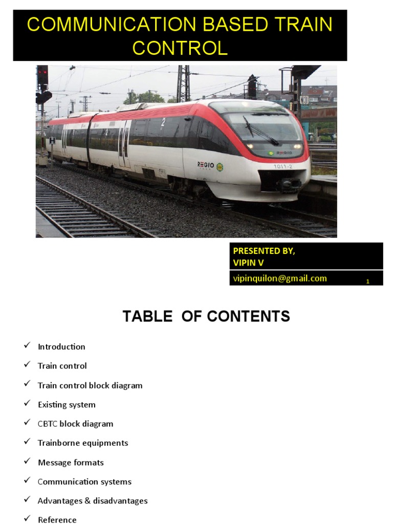 Communication-Based Train Control (CBTC) | PDF | Train | Systems Theory
