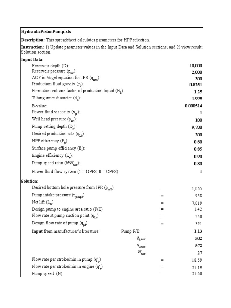 Hydraulic Piston Pump | PDF | Flow Measurement | Pump