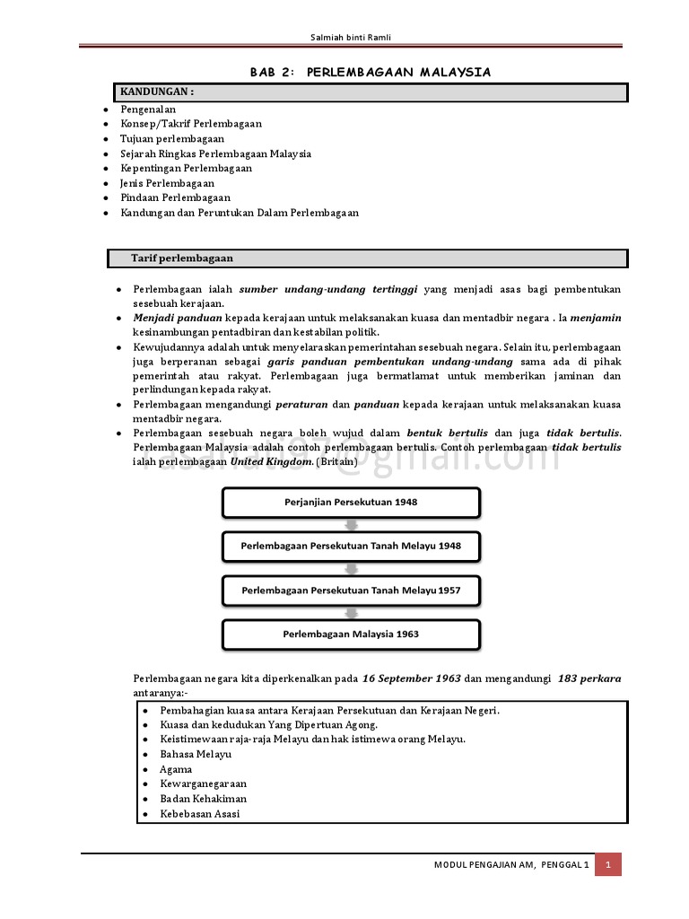 Modul Nota Pelajar - Bab 2 PDF | PDF