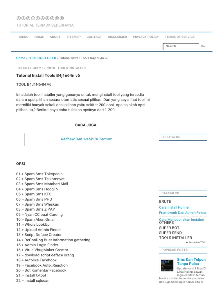 200 Tools Termux (SFILE PDF | PDF 200 Tools Termux (SFILE PDF | PDF