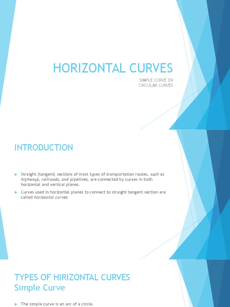 Understanding Horizontal Curves in Geometry | PDF | Circle | Angle