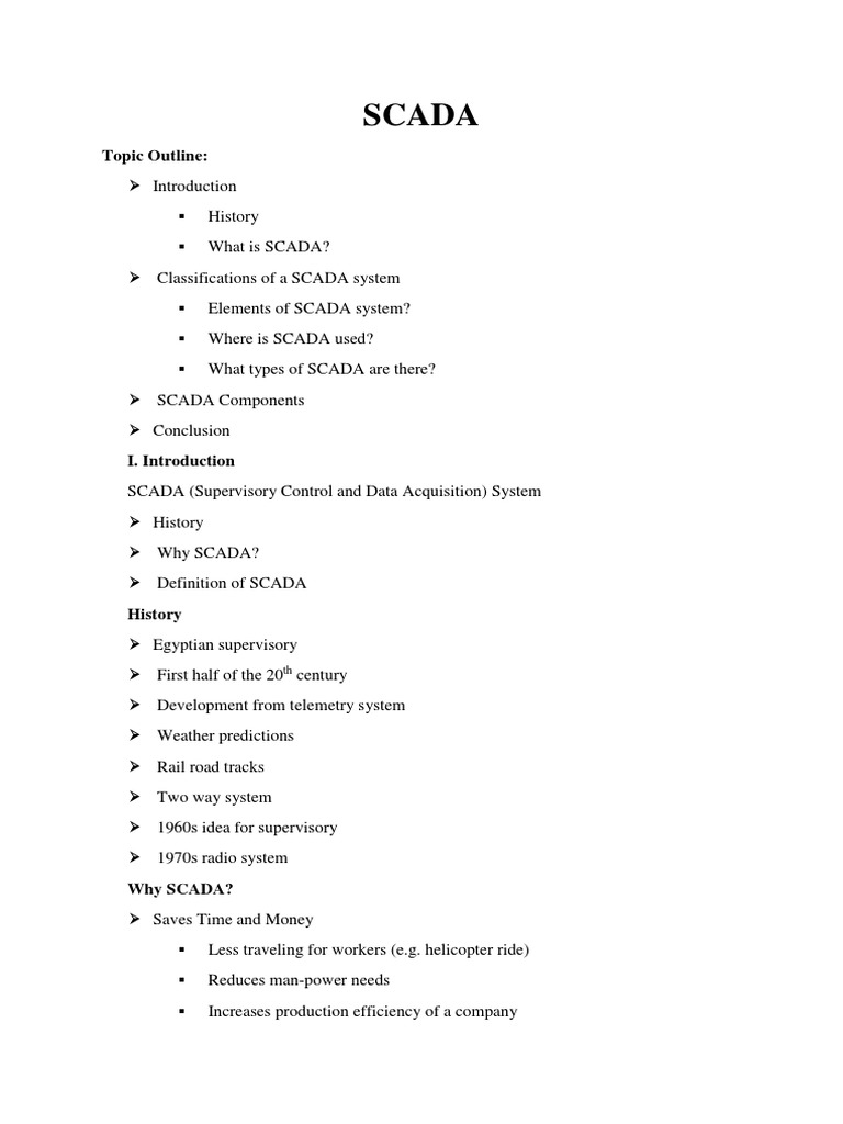 Course Outline | PDF | Scada | Programmable Logic Controller