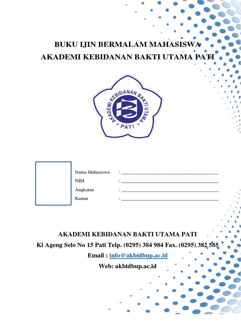 Buku Ijin Bermalam Mahasiswa | PDF