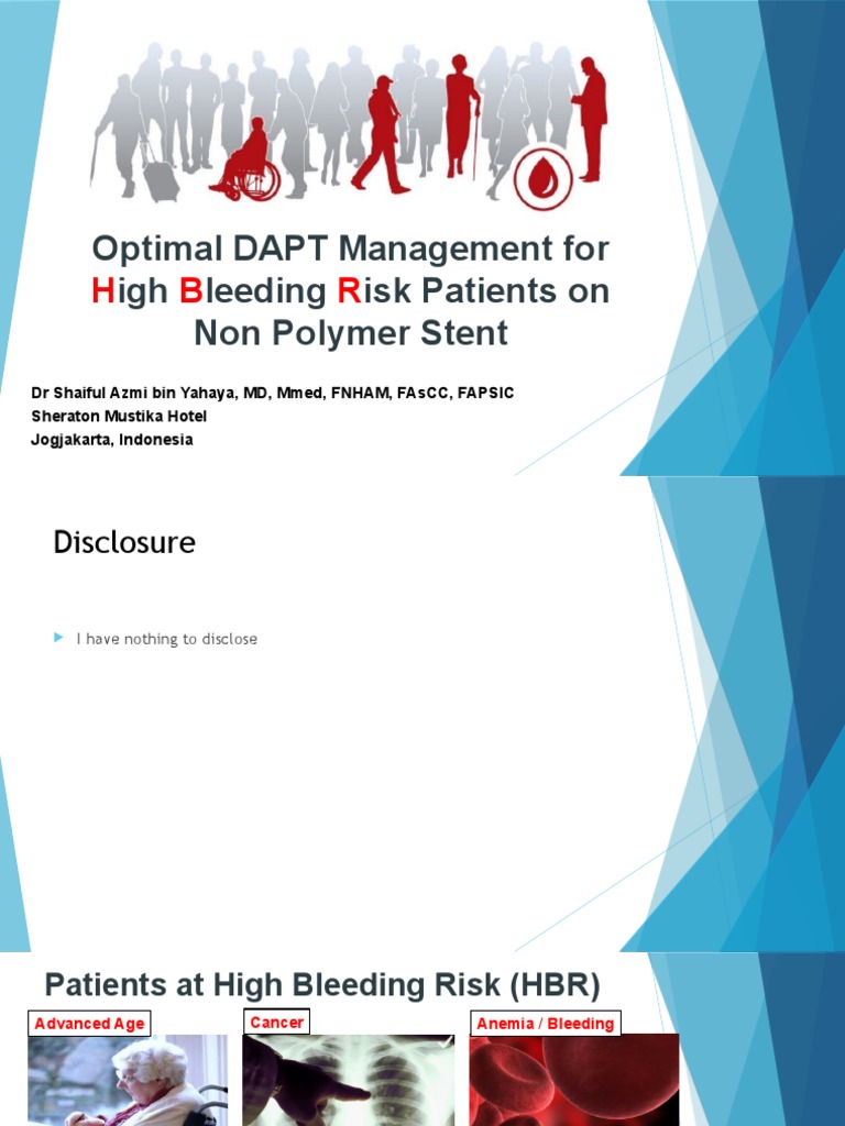 DR Shaiful Azmi Optimal DAPT Management On High Bleeding Risk Patient ...