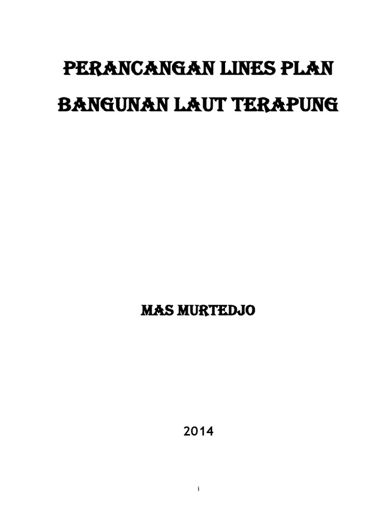 Buku Ajar Lines Plan 2013 Rev 6 | PDF
