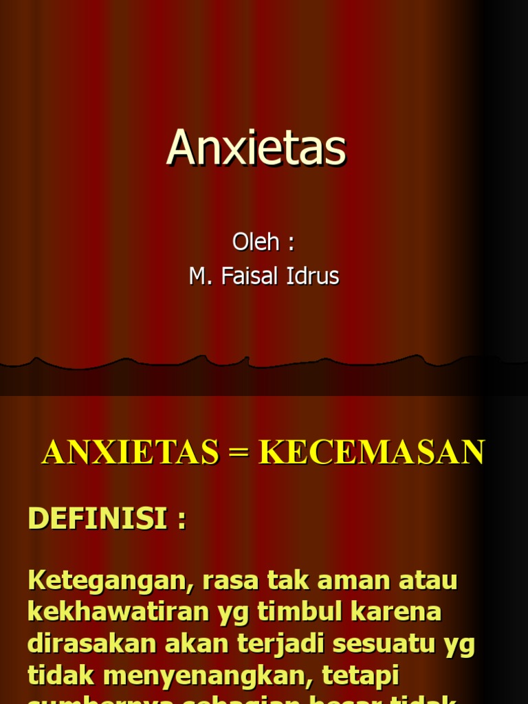 Anxietas | PDF | Pengembangan Diri
