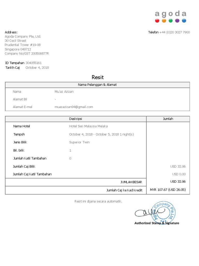 How Do I Get A Receipt Or Invoice From Booking Com