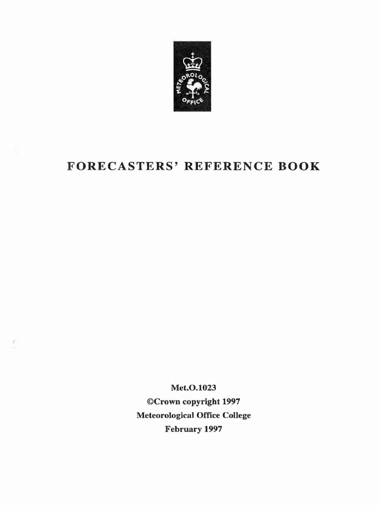 Forecasters Reference Book 1997 PDF | PDF | Fog | Precipitation