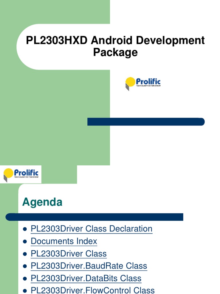 PL2303HXD Android SW V1 01 PDF | PDF | Interface (Computing) | Usb
