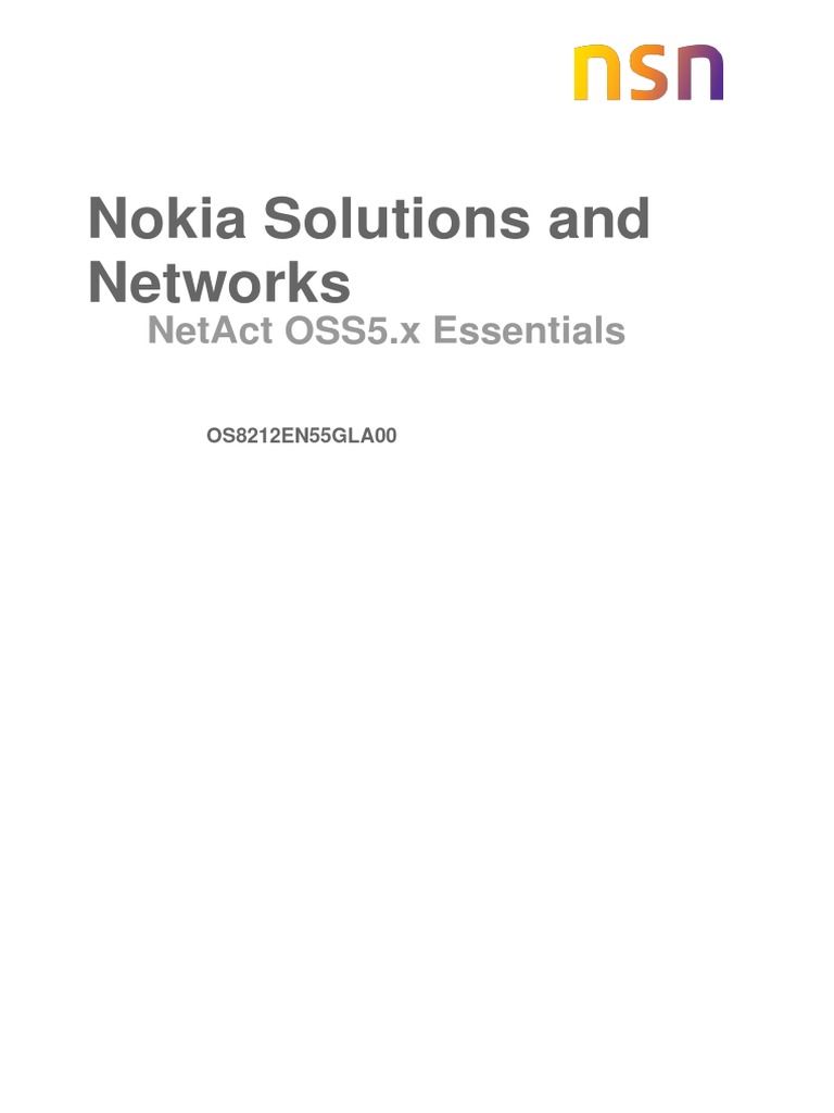 Nokia Solutions and Networks: Netact Oss5.X Essentials | PDF | Copyright | Intellectual Property