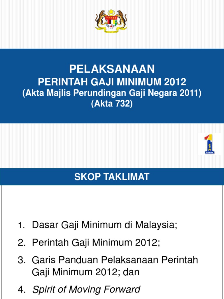 Pelaksanaan Gaji Minimum 2012 Malaysia | PDF
