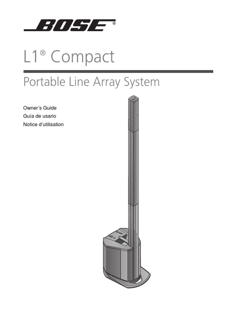 L1 Compact: Portable Line Array System | Download Free PDF | Electrical ...