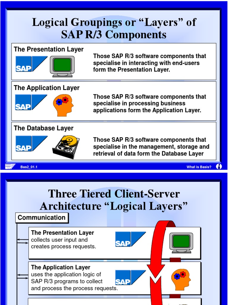 Logical Groupings or "Layers" of SAP R/3 Components: The Presentation ...