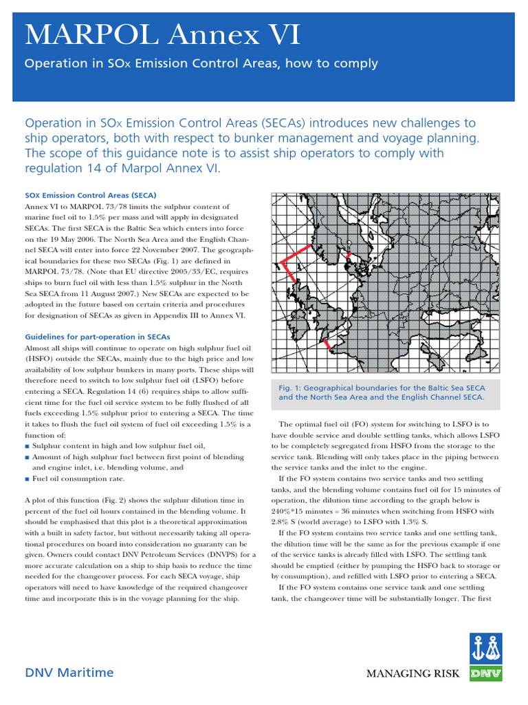 Marpol SECA | PDF | Fuel Oil | Petroleum