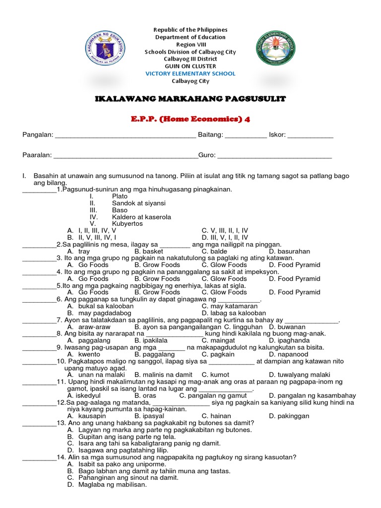 PT - Epp (He) 2ndq - Final | PDF