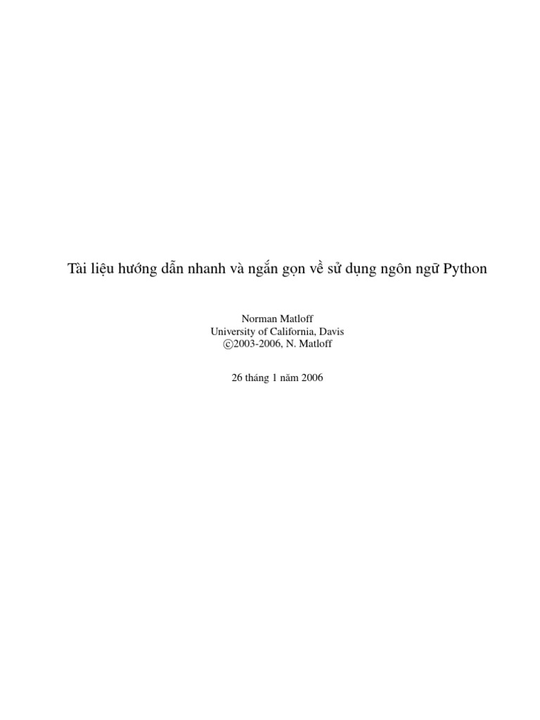 Python Tieng Viet Pdf