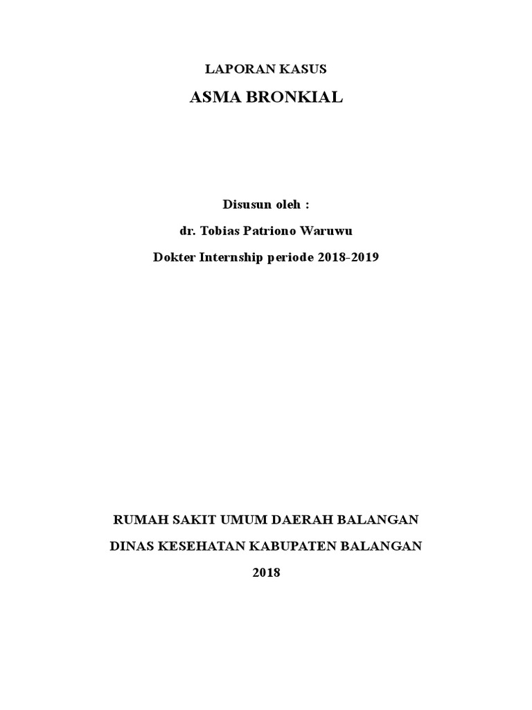 Lapkas Asma Bronkial | PDF