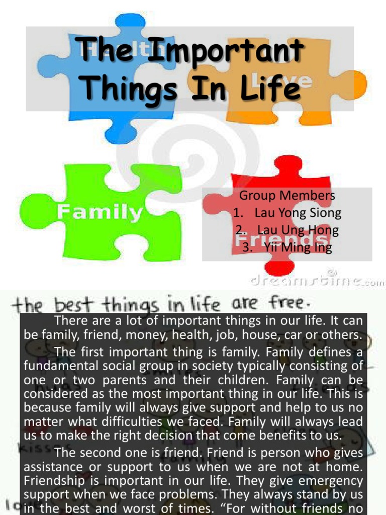 Importance of Family and Friends | PDF