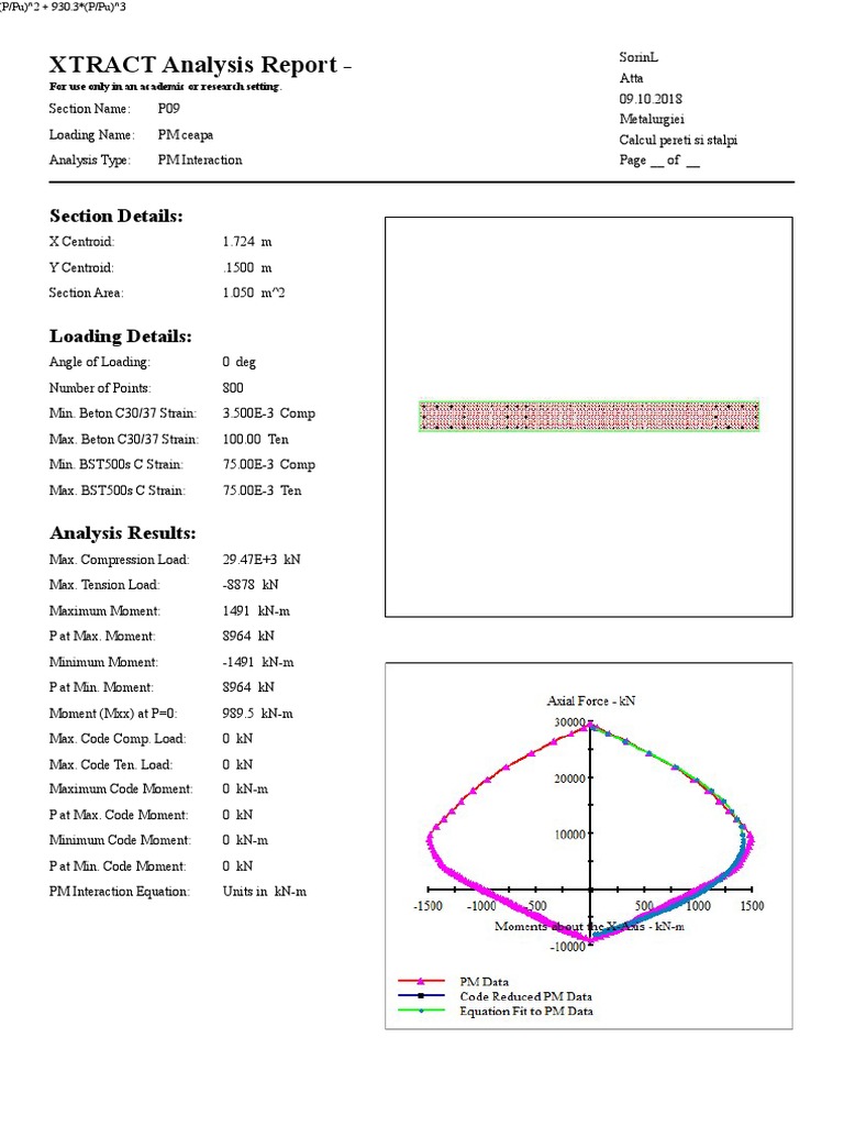 XTRACT Analysis Report - : Section Details | PDF