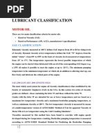 SAE Viscosity Grades Overview | PDF | Viscosity | Motor Oil