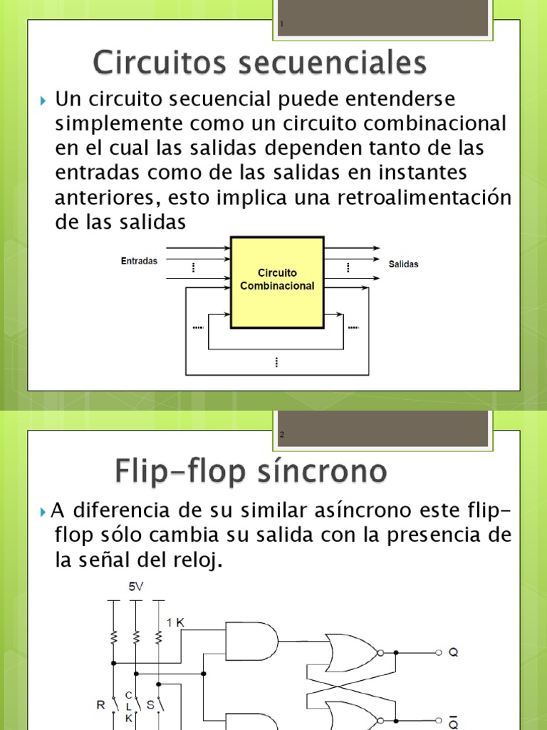 Circuitos Secuenciales | PDF | Áreas de informática | Ingeniería Electrónica