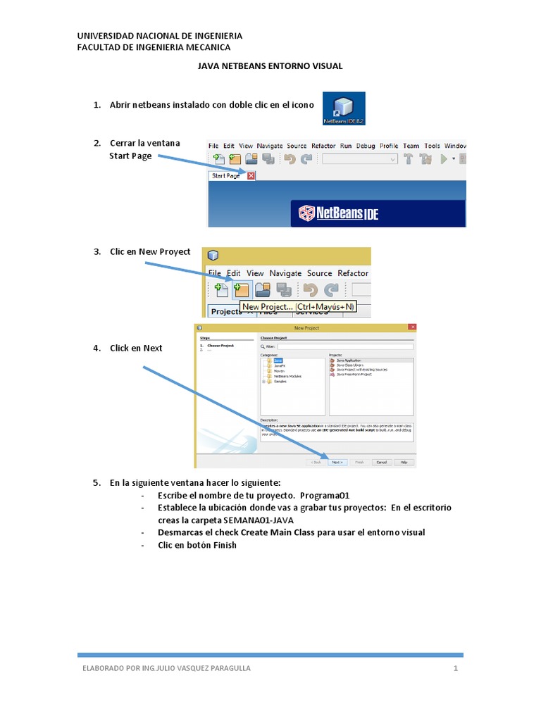 Java Netbeans Entorno Visual PDF | PDF