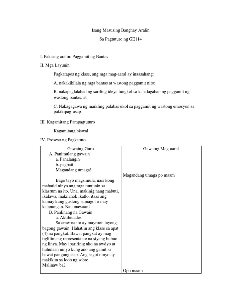 Ponemang Suprasegmental Banghay Aralin 7 | PDF