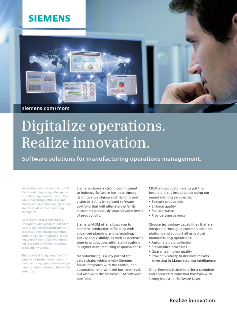 Digitalize Operations. Realize Innovation.: Software Solutions For ...