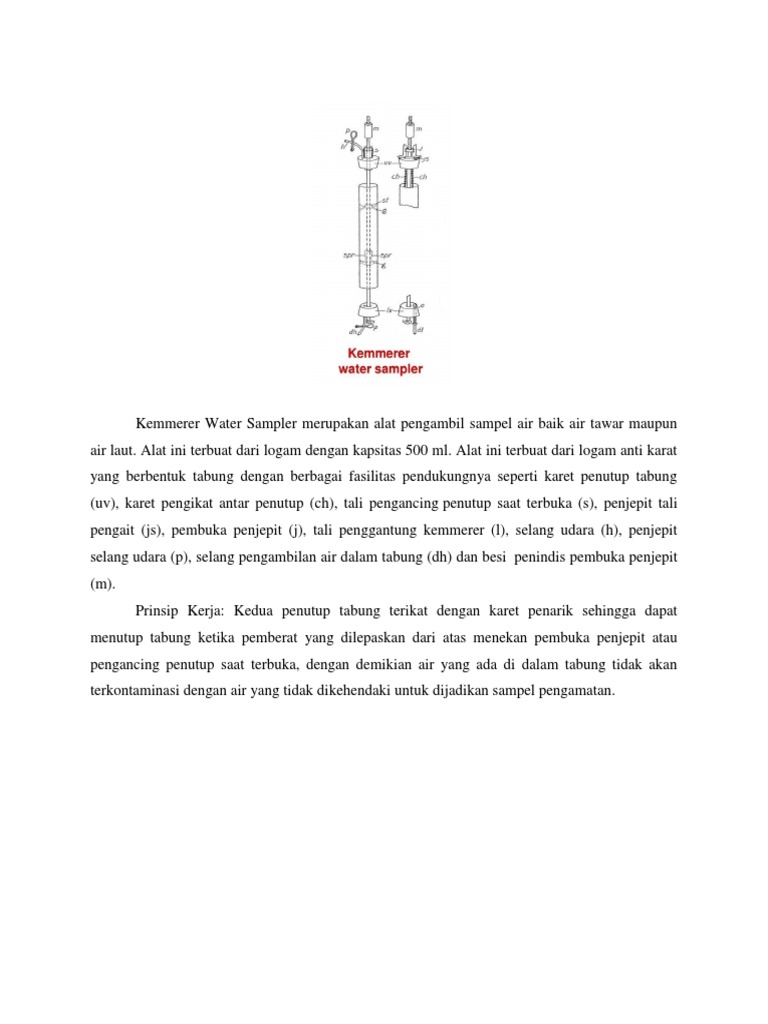 Kemmerer Water Sampler | PDF