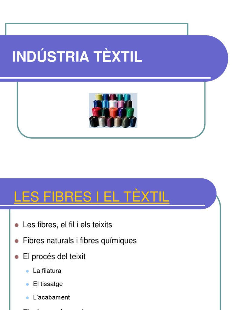 Les Fibres I Els Teixits | PDF