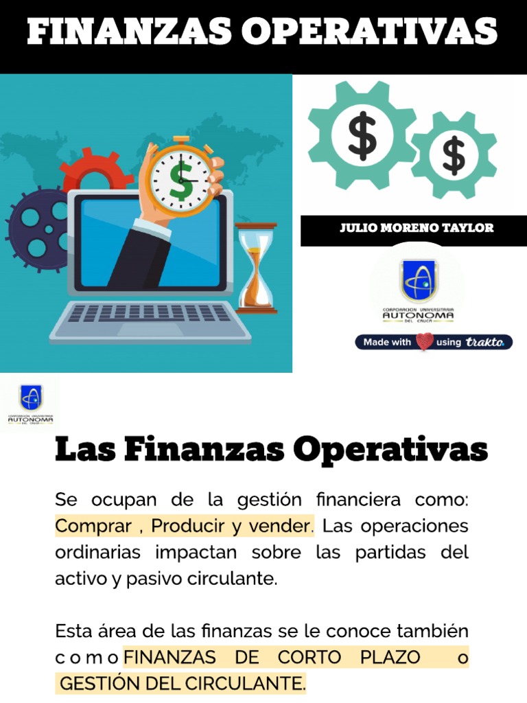 Las Finanzas Operativas-Julio Moreno Taylor | PDF