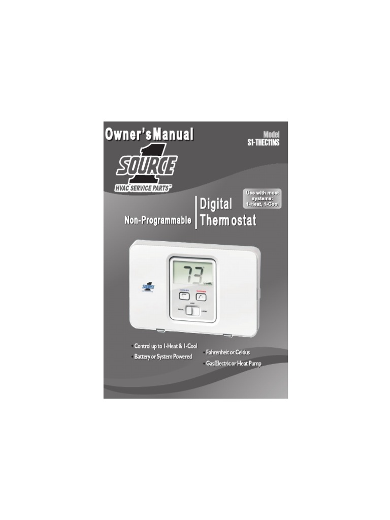 Thermostat Installation Guide | PDF | Thermostat | Hvac