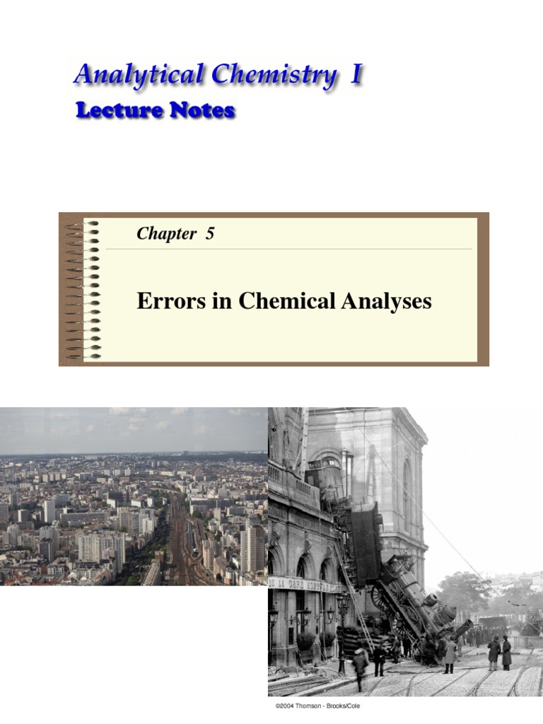 Types and Sources of Errors in Chemistry | PDF | Accuracy And Precision ...