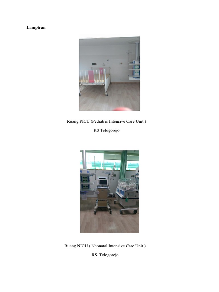 Lampiran: Ruang PICU (Pediatric Intensive Care Unit) RS Telogorejo | PDF