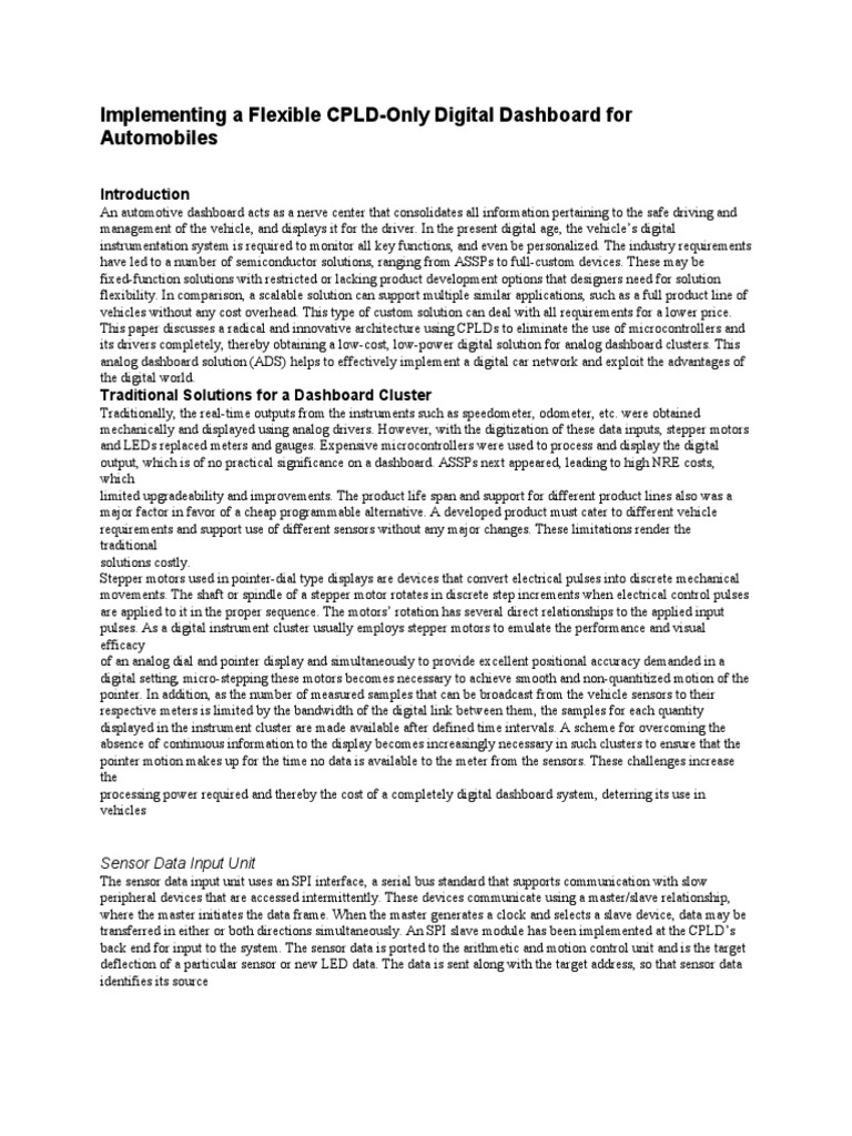 Implementing A Flexible CPLD | PDF | Electric Motor | Input/Output