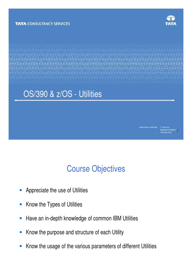 zOS - IBM Utilities - V2.0 | PDF