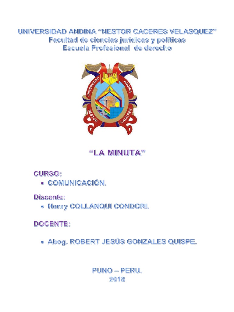 La Minuta | PDF | Información