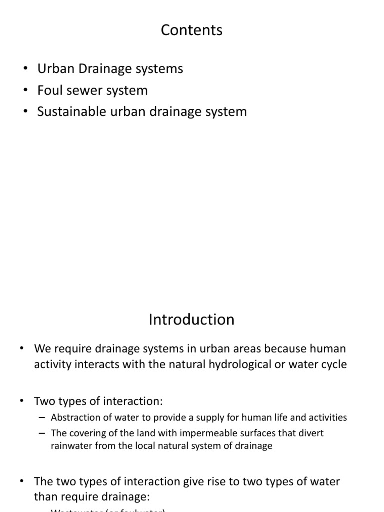 Urban Drainage Design System | PDF | Stormwater | Sanitary Sewer