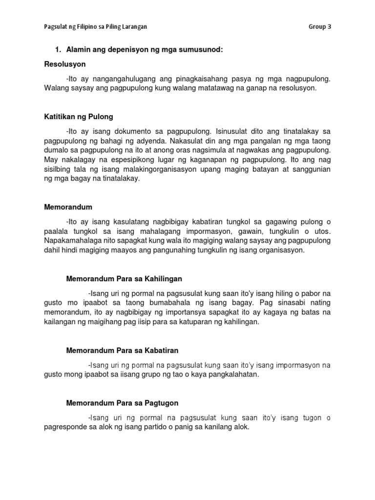 Memorandum Para Sa Pagtugon - Kessler Show Stables Memorandum Para Sa Pagtugon - Kessler Show Stables