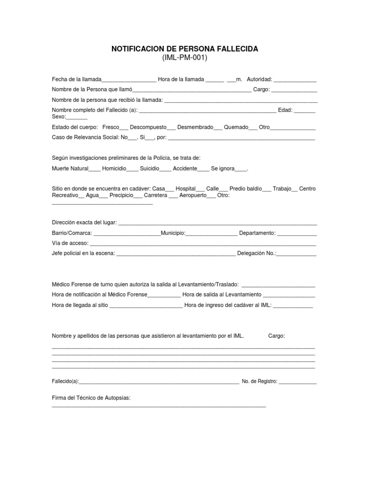 Formatos Útiles para Postmortem | PDF | Útero | Parto