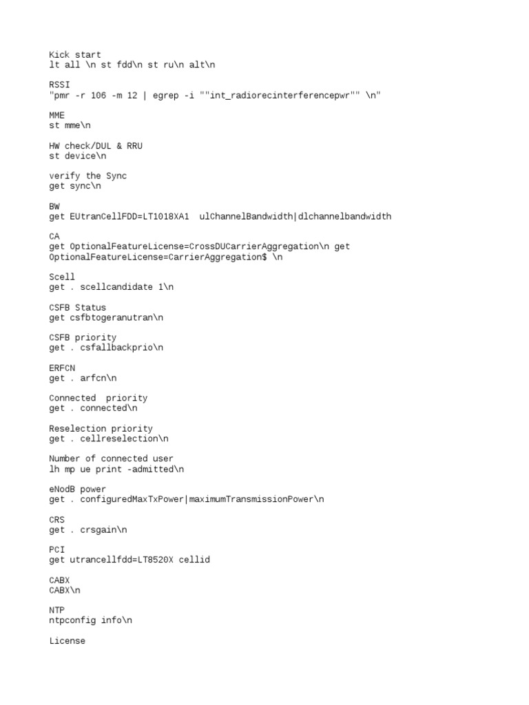 SecureCRT LTE Commands | PDF